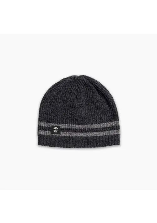 Turtle Fur Mr. Happy Wool Beanie - Black Heather