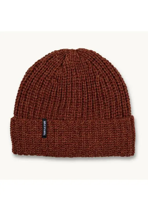 Turtle Fur Ethan Wool Beanie - Brick