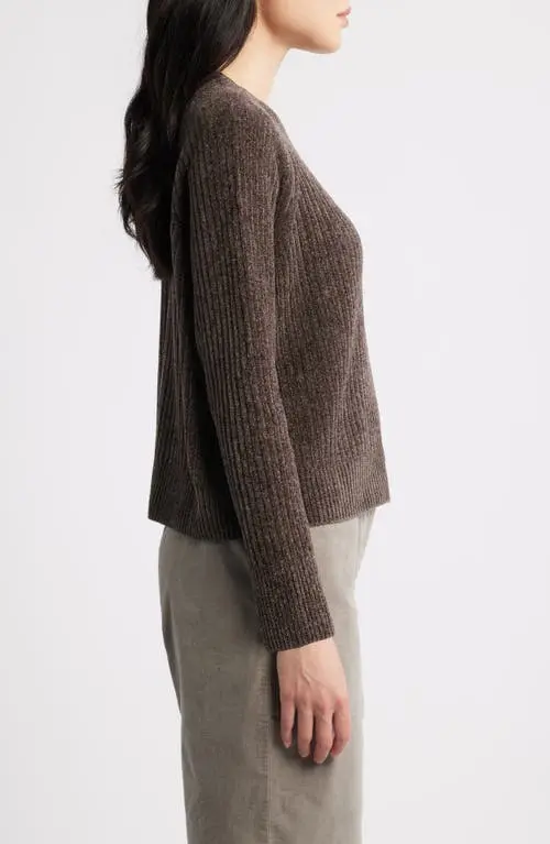 Eileen Fisher Chenille Rib Sweater - Rye
