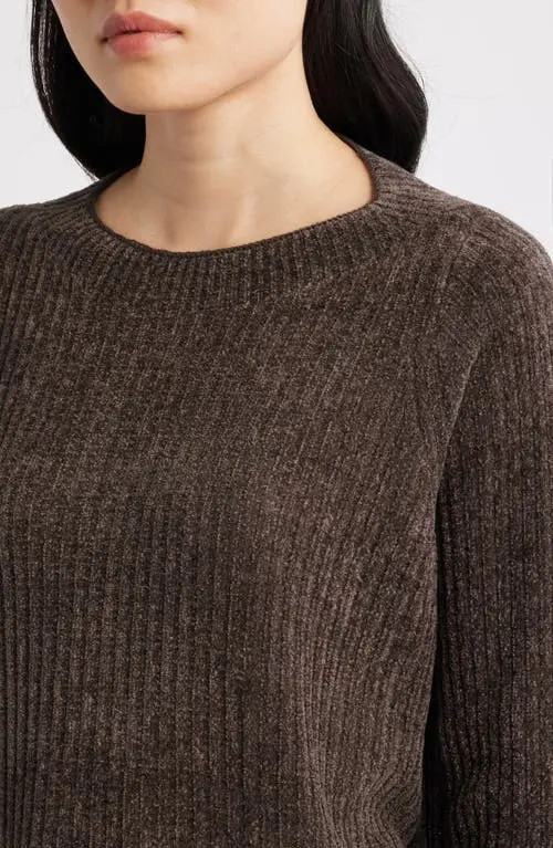 Eileen Fisher Chenille Rib Sweater - Rye