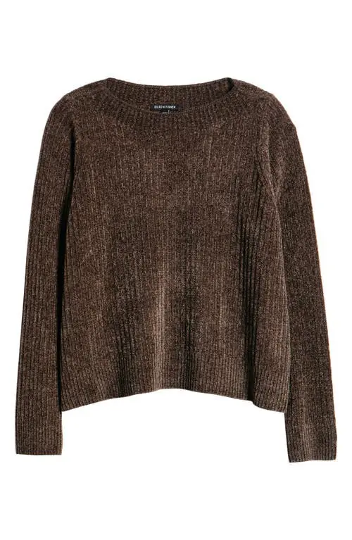 Eileen Fisher Chenille Rib Sweater - Rye