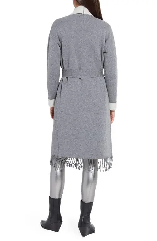 Lyssé Juliette Fringed Sweater Coat