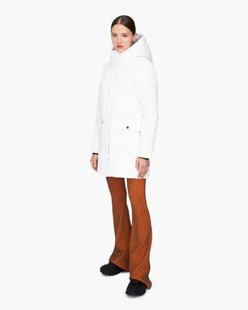 QUARTZ CO. Chloe Hooded Winter Jacket - Ivory