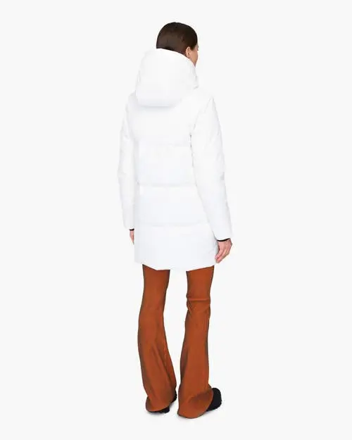QUARTZ CO. Chloe Hooded Winter Jacket - Ivory
