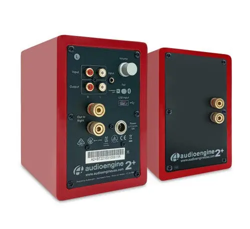 AUDIOENGINE A2+ Next Gen Home Music System W/ Bluetooth Aptx-hd - Red