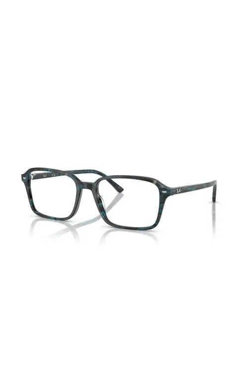 Ray-ban 54mm Square Full Rim Eyeglasses - Blue