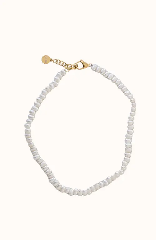 JOIANA JEWELRY Pebble Pearl Necklace - White Pearls