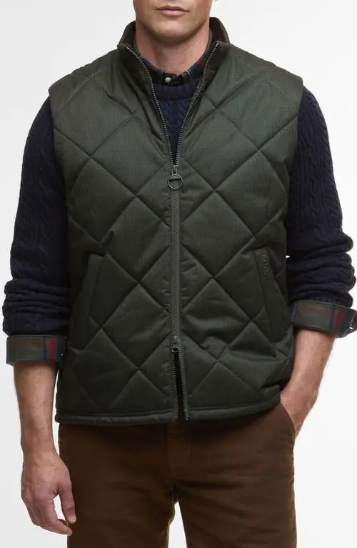 Barbour Winter Finn Quilted Vest - Olive