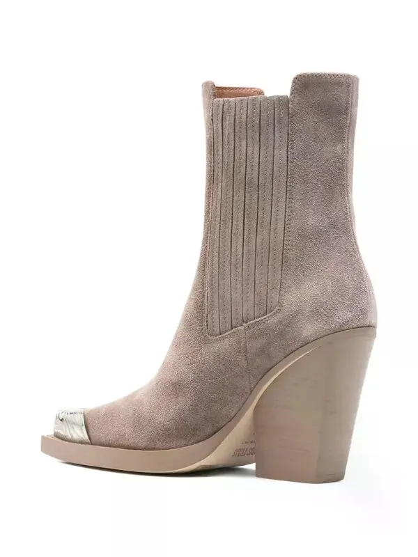 Paris Texas 100mm Dallas Ankle Boots - Neutrals