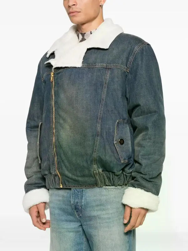 Balmain Shearling Zip Jacket