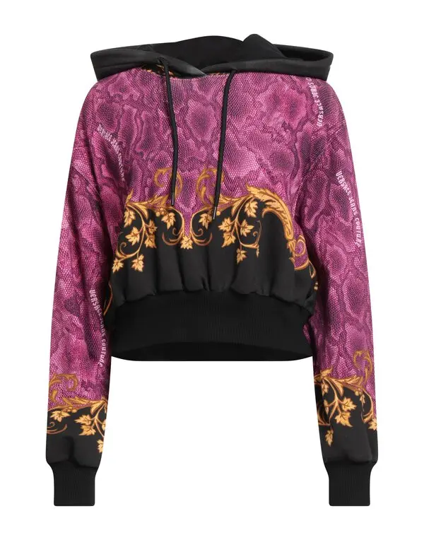 Versace Sweatshirt With Snakeskin Print And Brand Logo