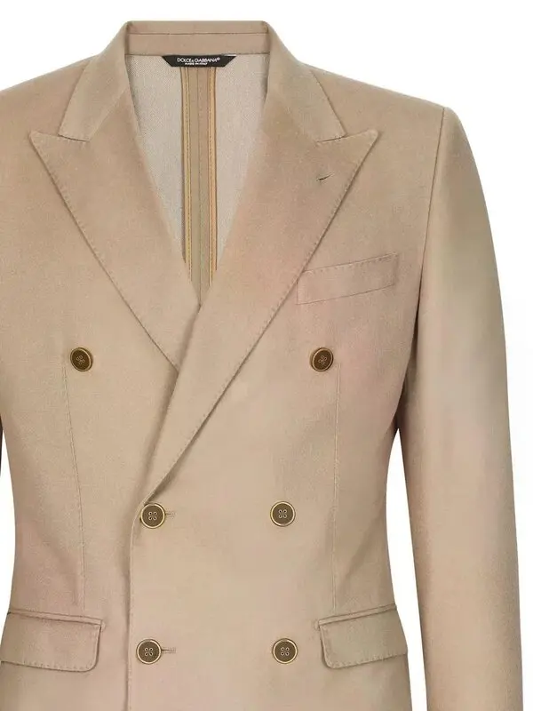 Dolce & Gabbana Double-breasted Peak Lapel Jacket - Neutrals