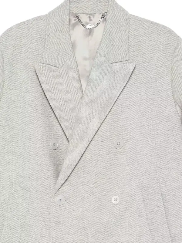 Lacoste Chevron Double-breasted Coat