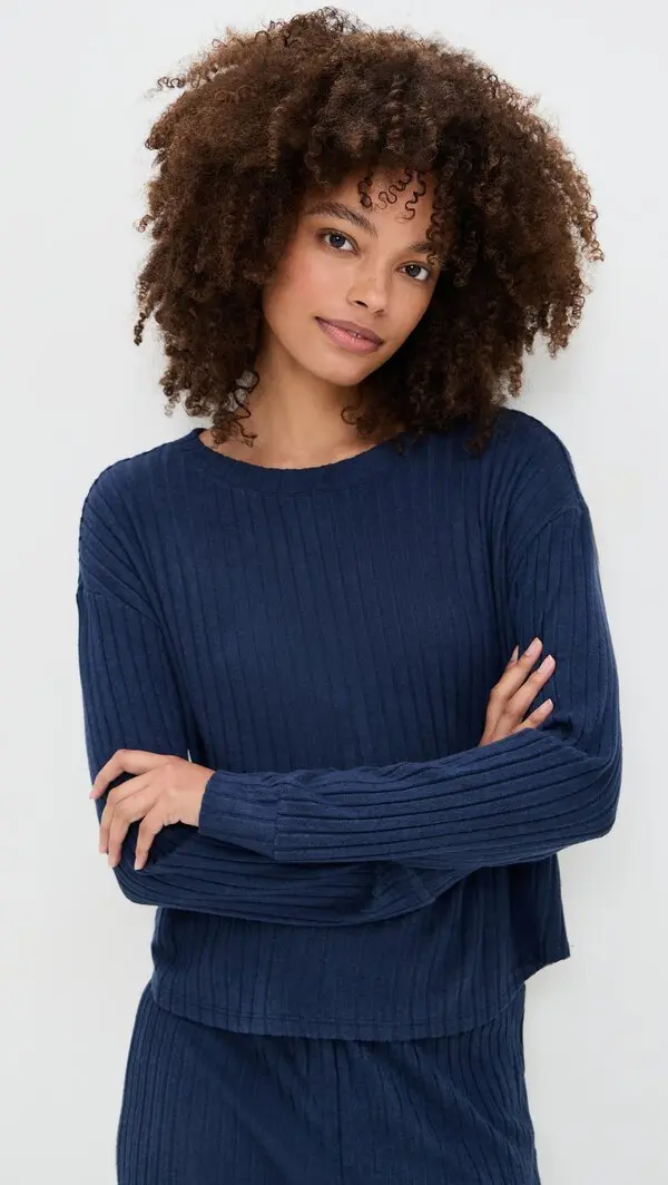 Z Supply Ribbed Long Sleeve Top