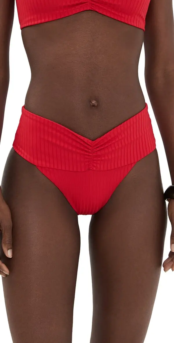 L*Space Bardot Classic Bikini Bottoms - Flame