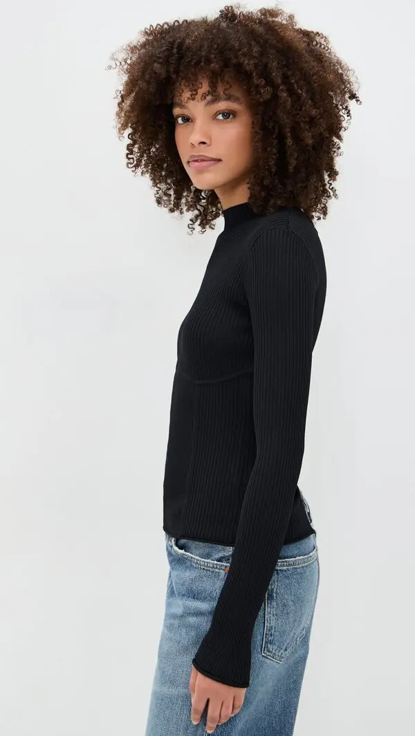 LE BOP Adele Knit Top - Black
