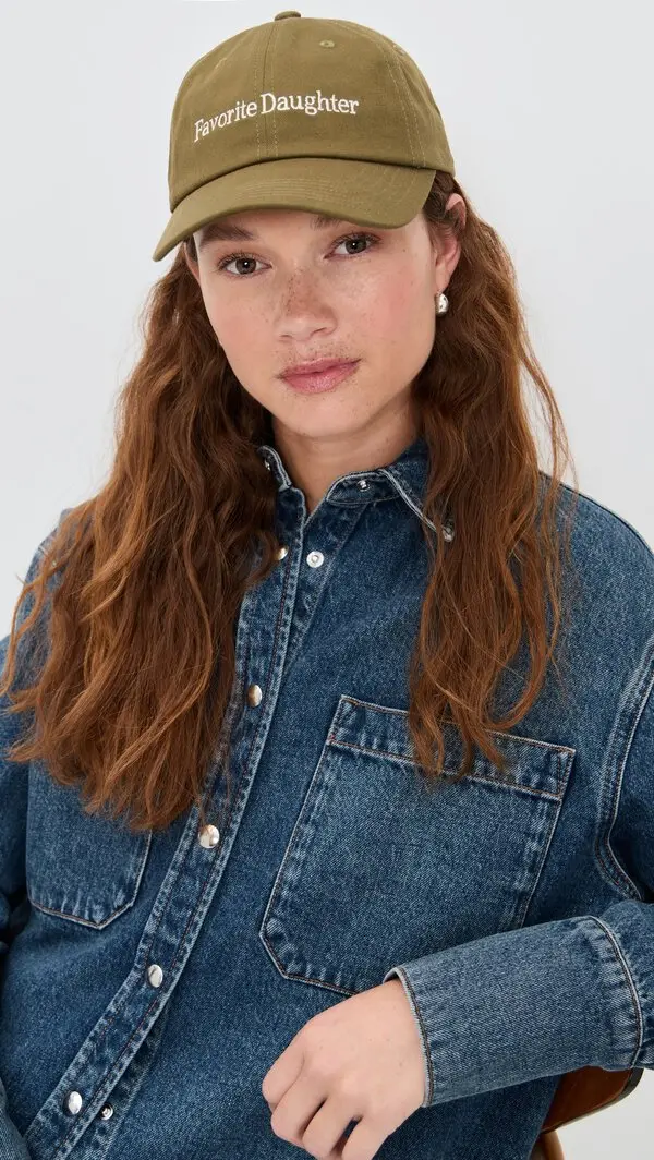 FAVORITE DAUGHTER Classic Logo Baseball Cap - Moss
