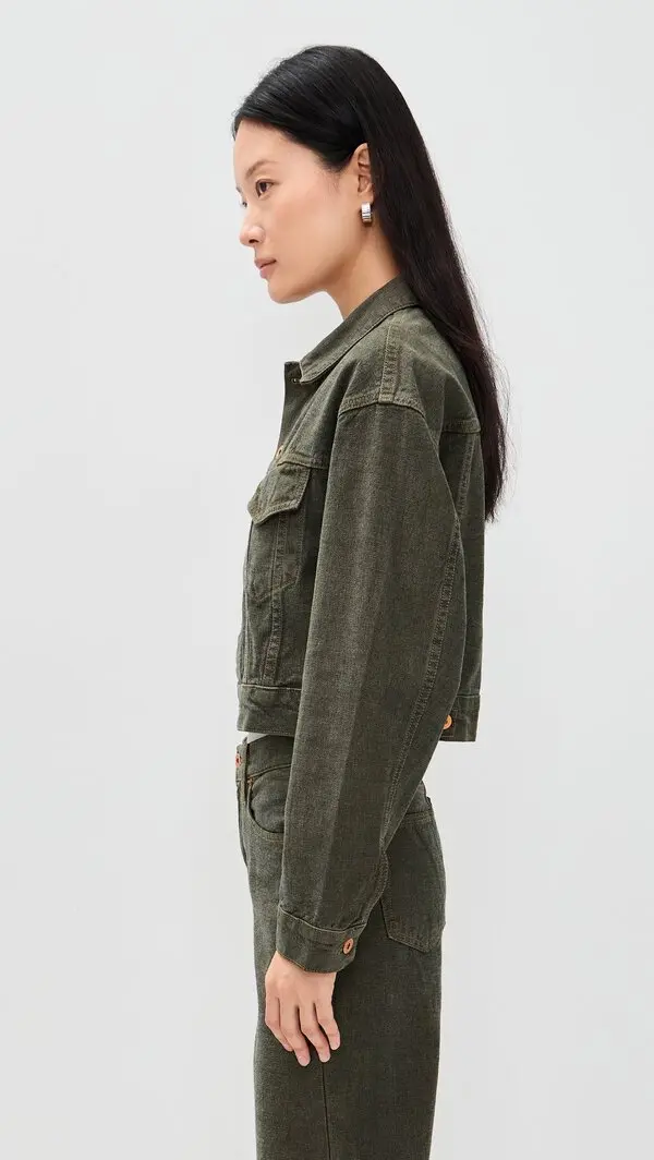 SLVRLAKE Davis Cropped Trucker Jacket