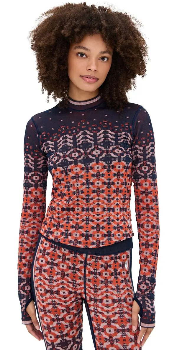 Free People Myoko Jacquard Layer Top
