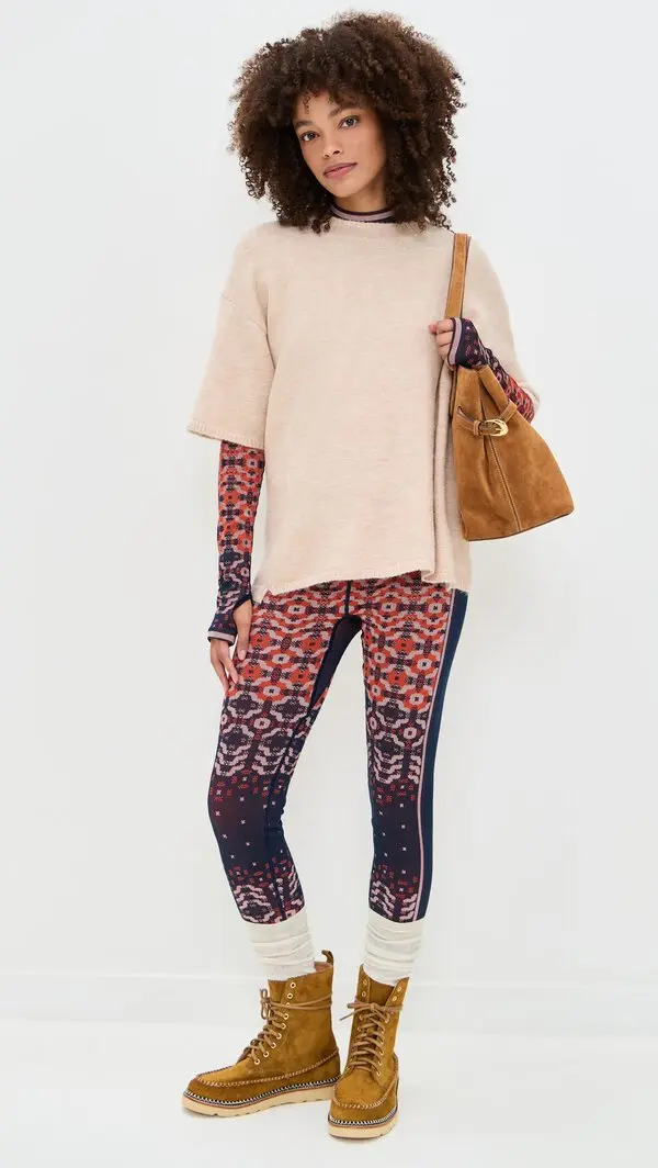 Free People Myoko Jacquard Layer Top