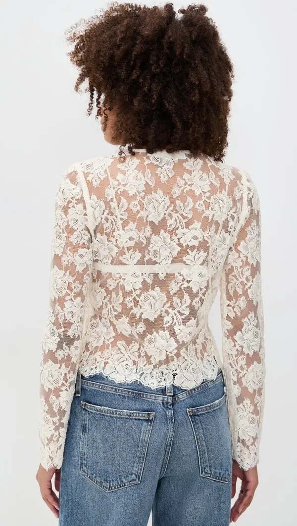 Astr The Label Antoinette Lace Top