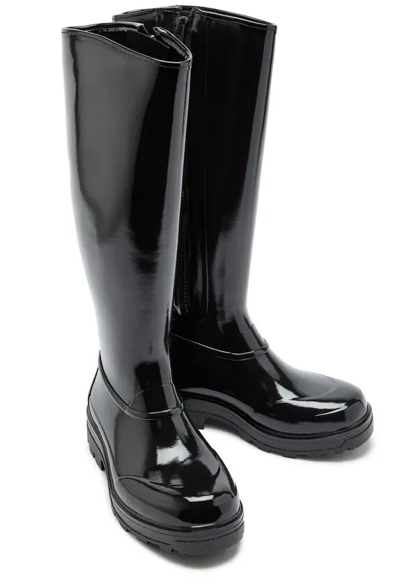 KASSL EDITIONS X Tretorn Glossed Wellington Boots - Black