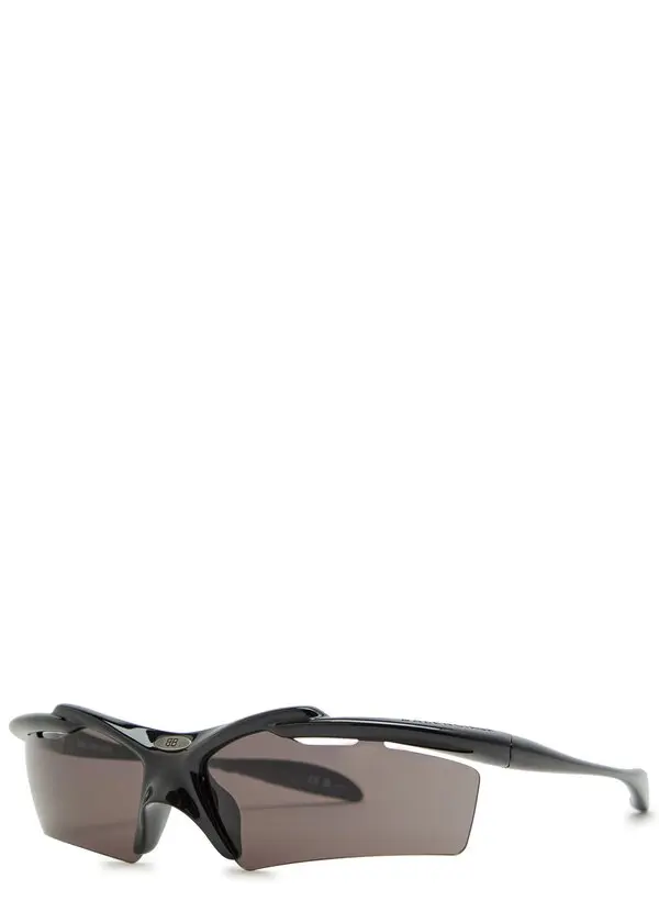 Balenciaga Mask Wrap-around Sunglasses - Black
