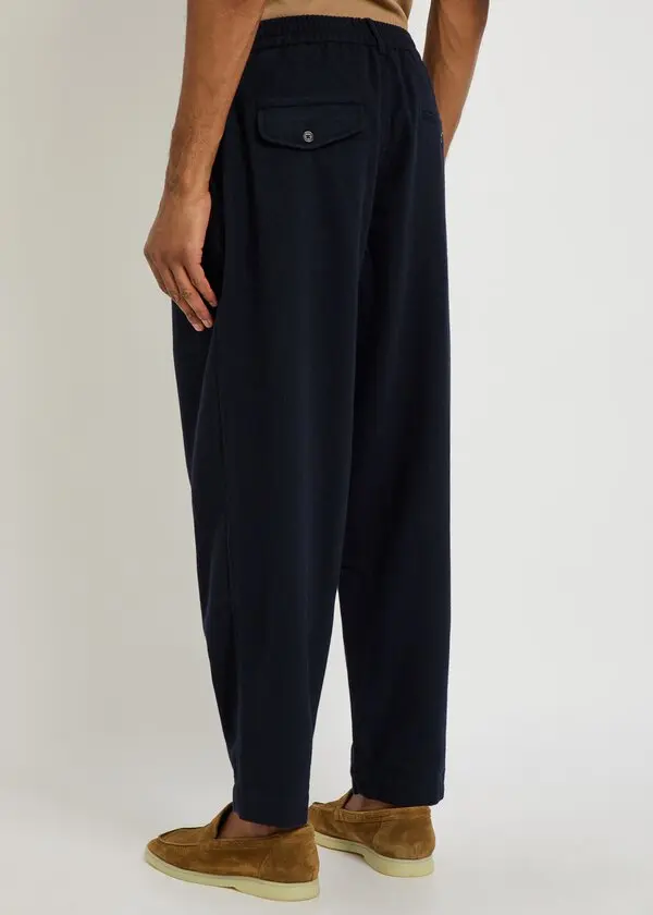 Universal Works Relaxed Tapered-leg Wool-blend Trousers