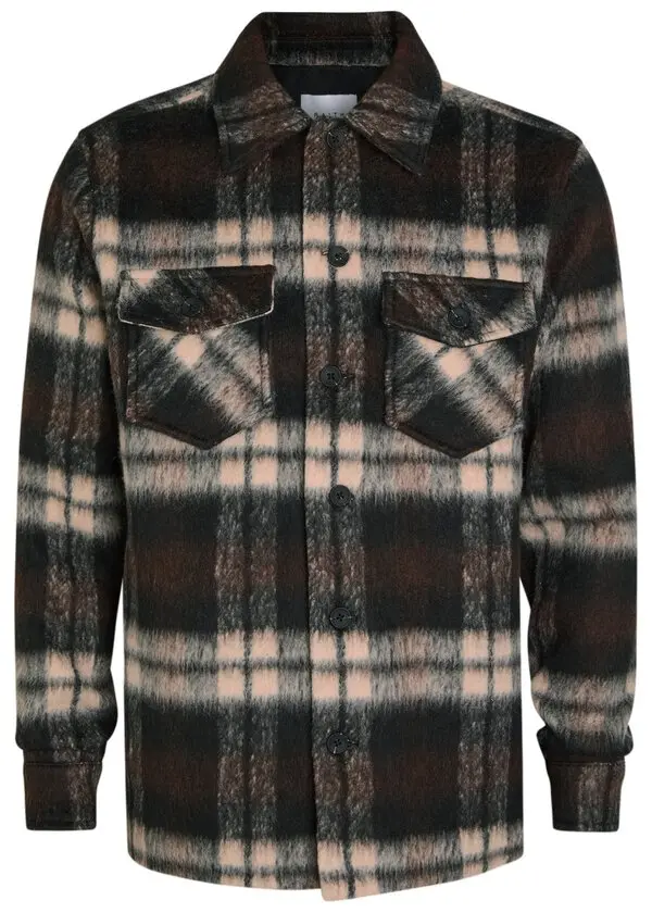 RAITH Caldera Plaid Brushed Felt Overshirt