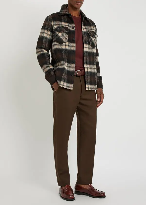 RAITH Caldera Plaid Brushed Felt Overshirt