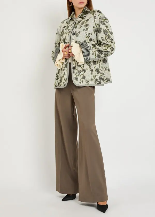FORTE_FORTE Floral-jacquard Bouclé Jacket