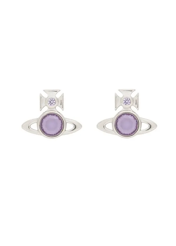 VIVIENNE WESTWOOD Heather Orb Stud Earrings - Silver