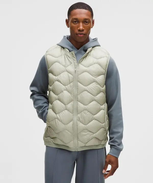 Lululemon Featherweight 900-down-fill Quilted Vest - Fog Green