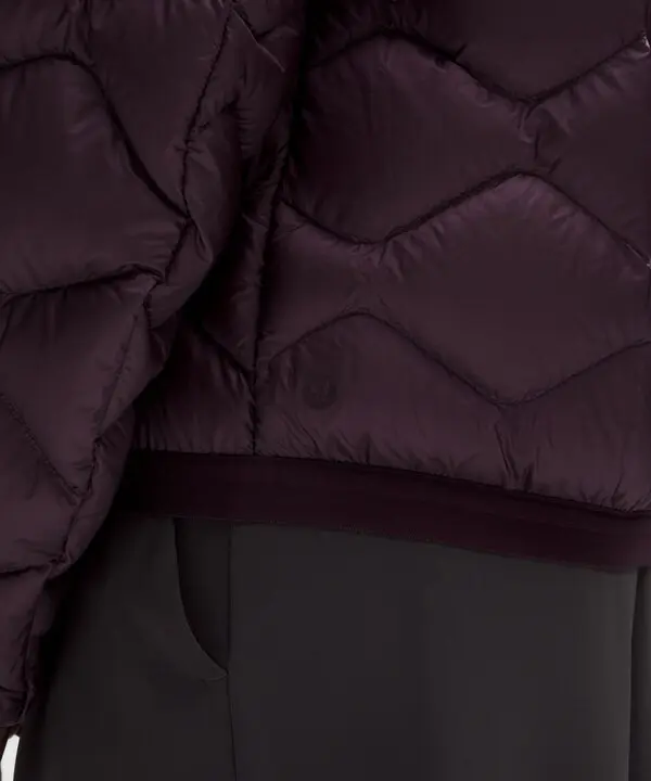 Lululemon Featherweight 900-down-fill Quilted Jacket - Black Plum