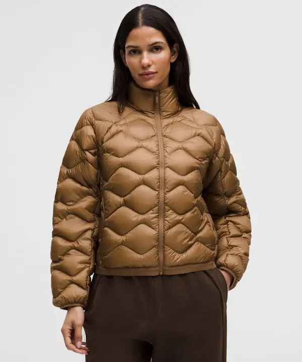 Lululemon Featherweight 900-down-fill Quilted Jacket - Camel Brown