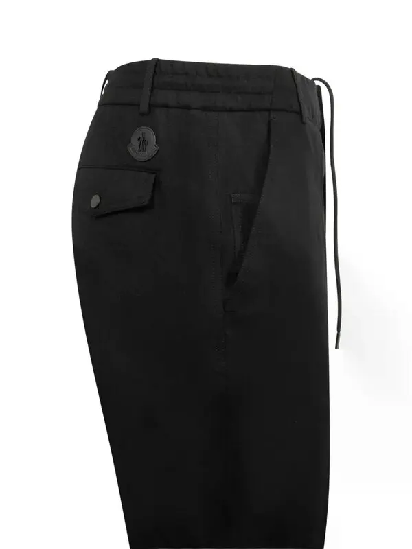Moncler Logo-patch Trousers - Black