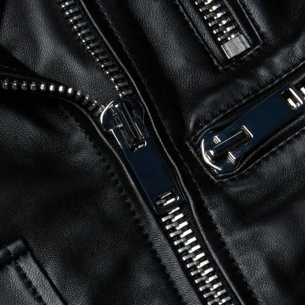 L'Agence Blakely Leather Biker Jacket - Black