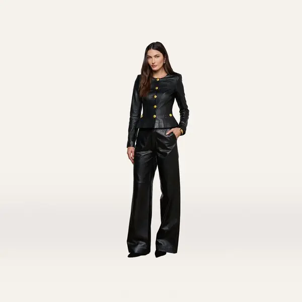 L'Agence Mariella Leather Jacket