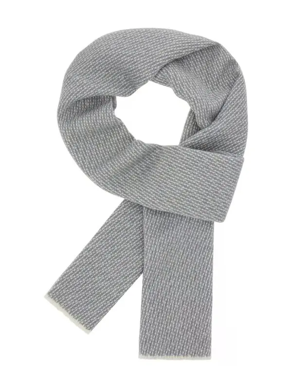Boggi Milano Jacquard Scarf - Grey