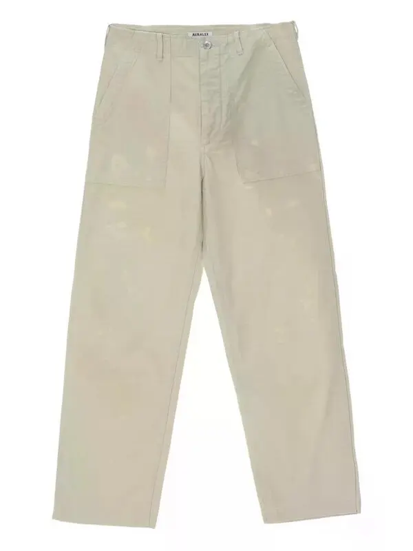 Auralee Washed Baggy Baker Trousers