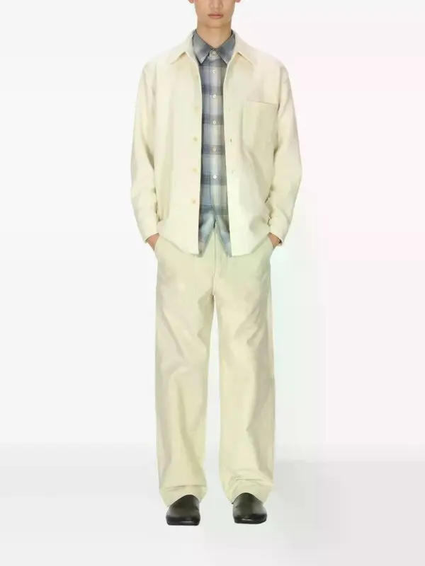 Auralee Washed Baggy Baker Trousers