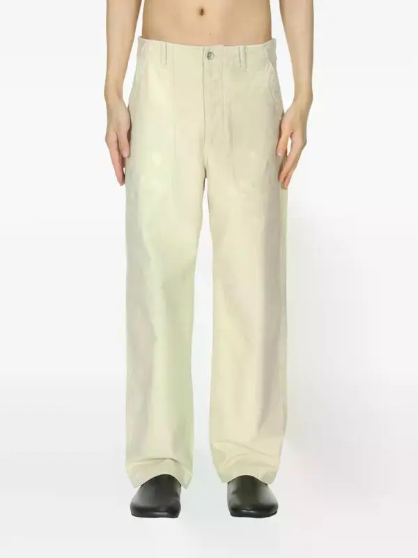 Auralee Washed Baggy Baker Trousers