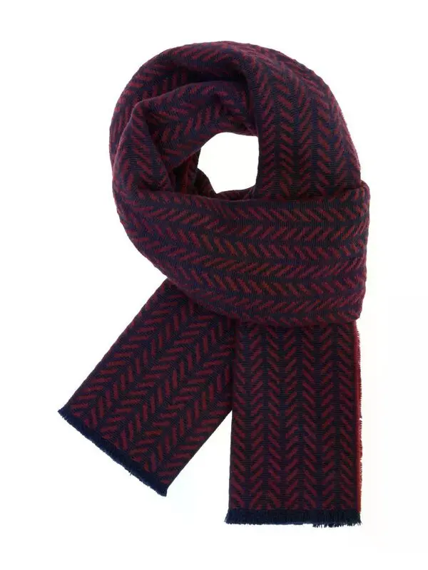 Boggi Milano Wool Scarf - Blue
