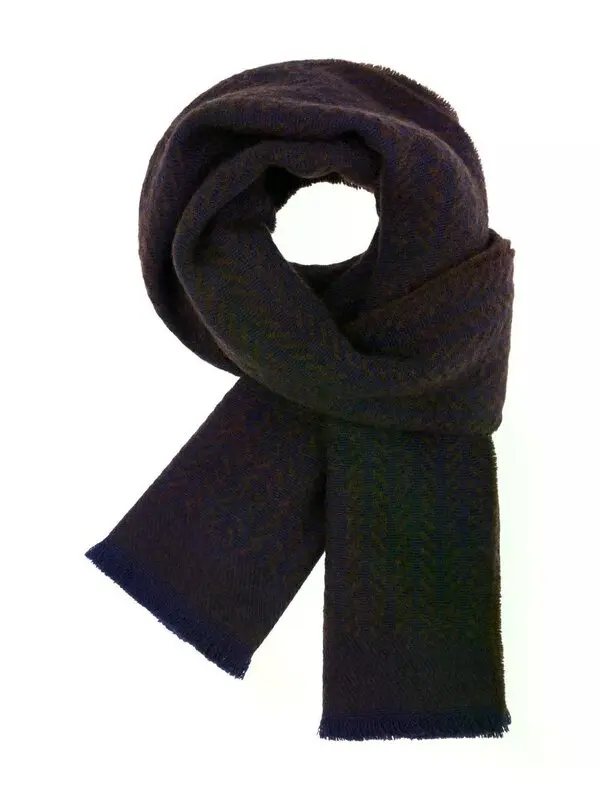 Boggi Milano Wool Scarf - Brown