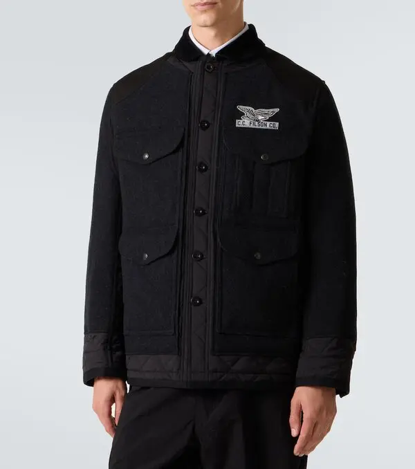Junya Watanabe X Filson Embroidered Quilted Wool Field Jacket
