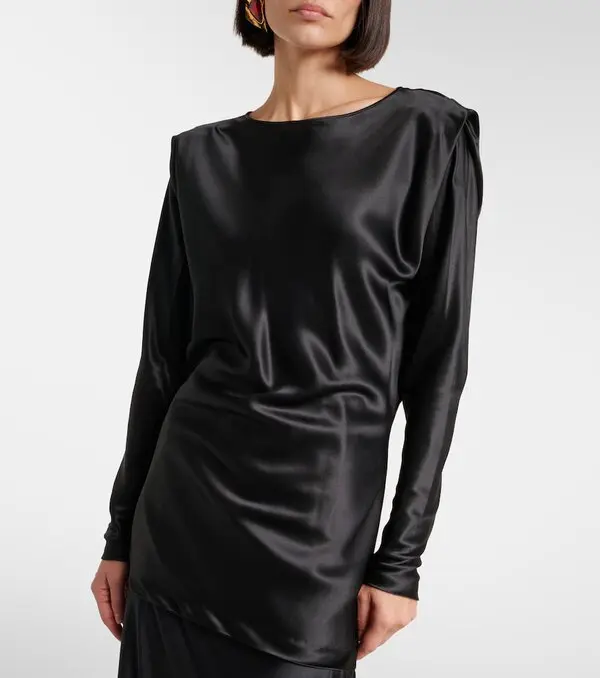 Saint Laurent Silk Satin Top