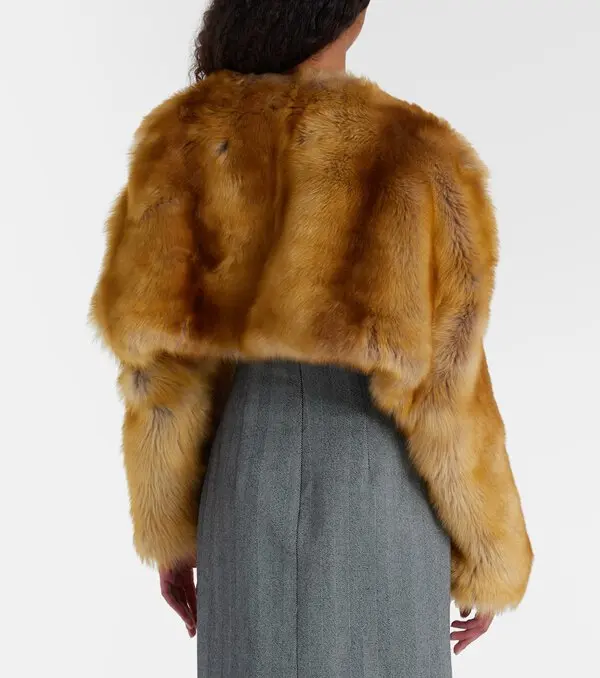 FERRAGAMO Cropped Shearling Jacket