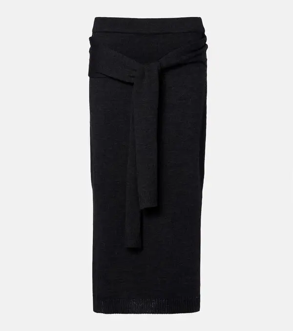 LEMAIRE Wool-blend Midi Skirt