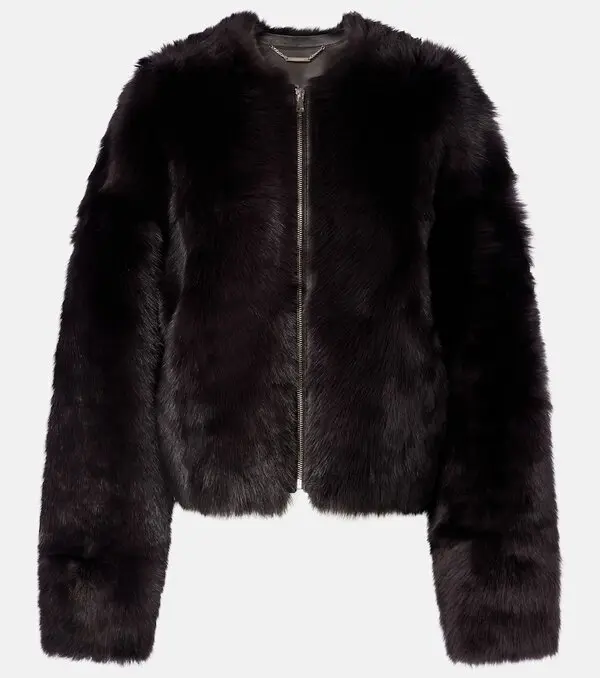 Nour Hammour Diane Shearling Jacket - Brown