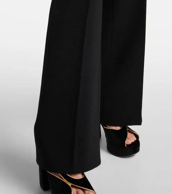 Etro High-rise Wool Flared Pants